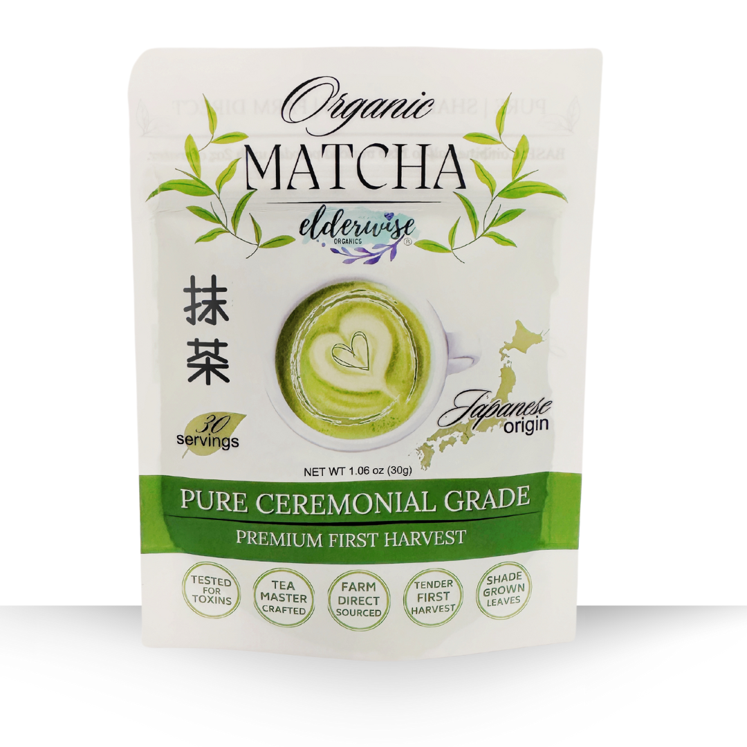 Organic Matcha Tea Pure Ceremonial Grade from Japan – Elderwise Organics